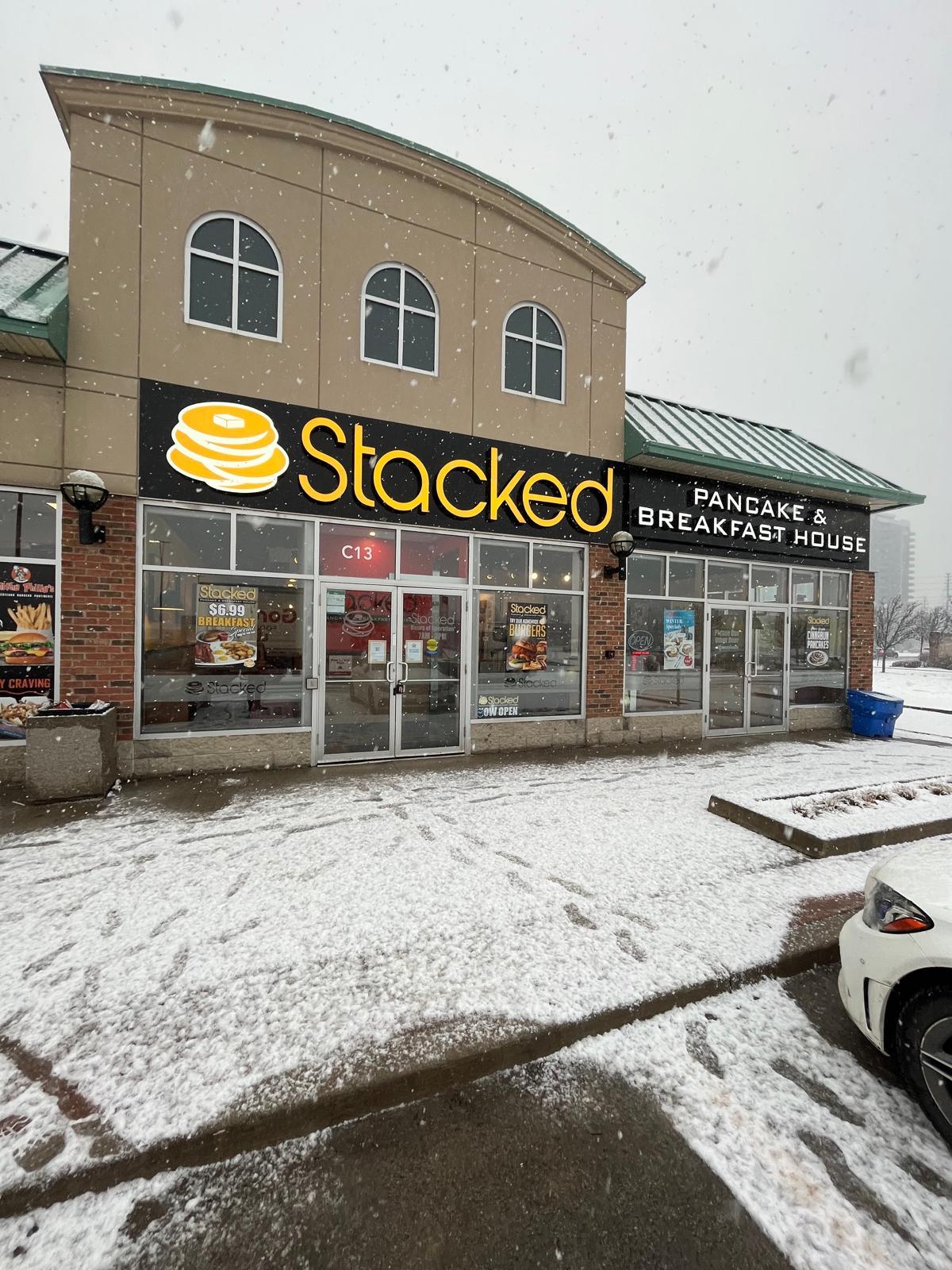 Stacked Pancake Breakfast House - Charcoal Construction
